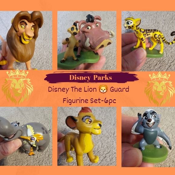 Disney | Toys | Disney Parks The Lion Guard Figurine Playset 6 Piece ...